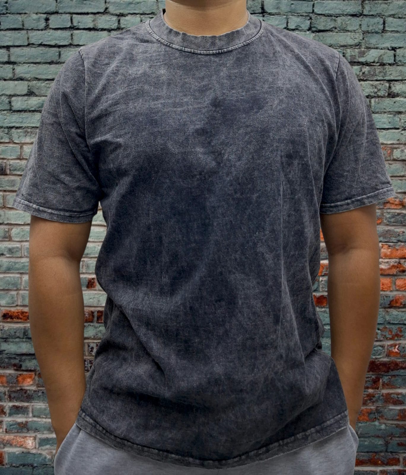 Playera Regular Fit 220gsm Acid Wash – Kava Blanks